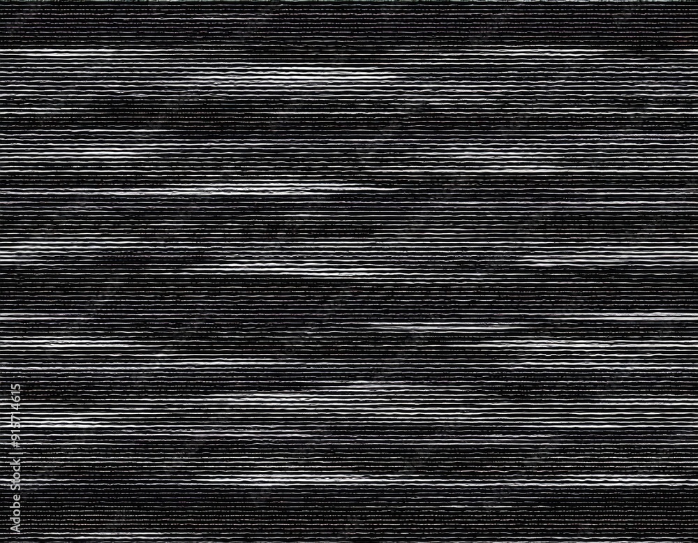 Abstract black and white image showing a dense, textured pattern of ...