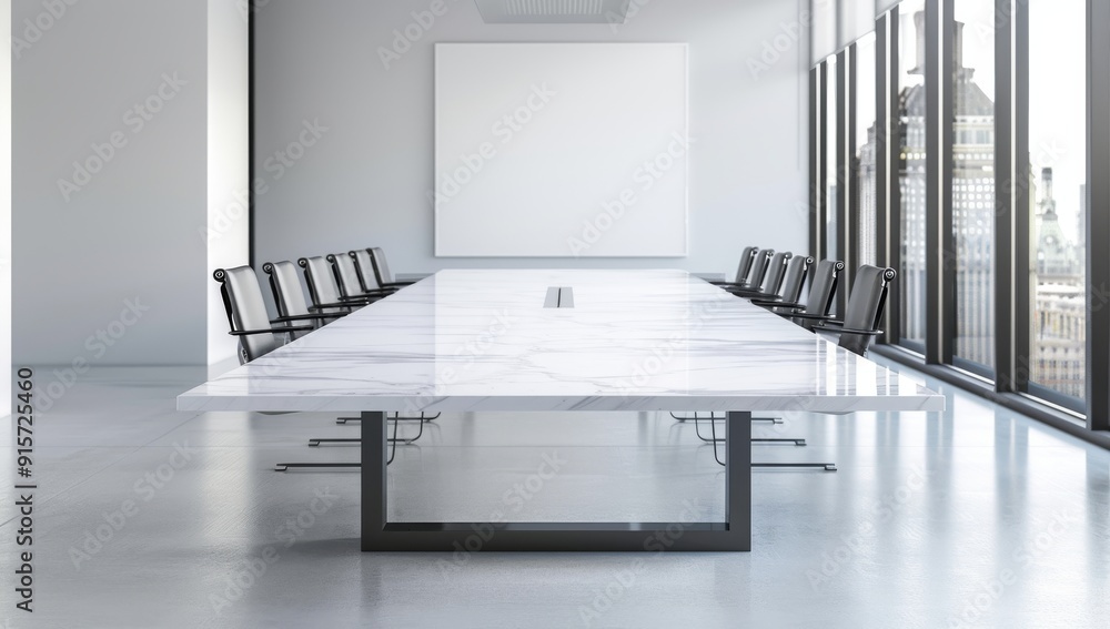 large rectangular glass wall with black frames on the right side of an ...