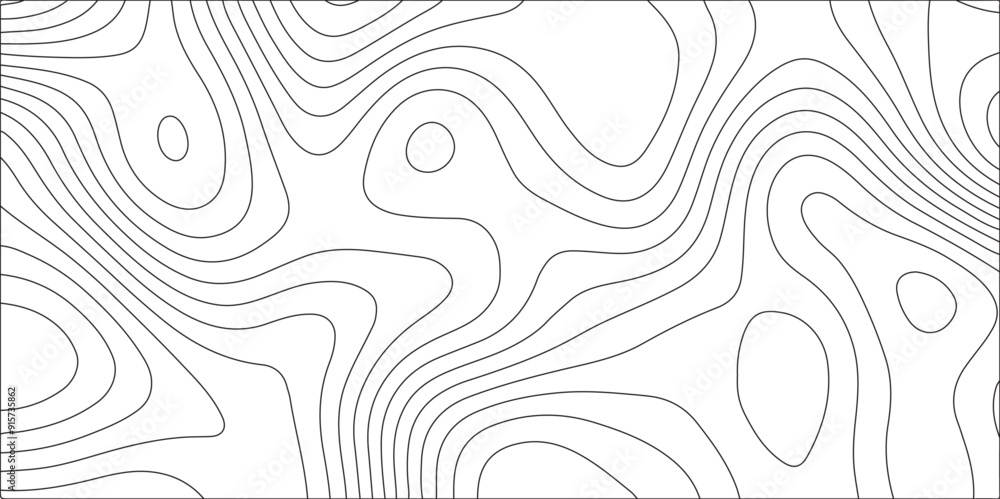 White background luxury topographic wavy pattern and geographic grid ...