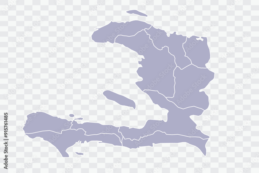 Haiti Map silver Color on White Background quality files Png Art ...