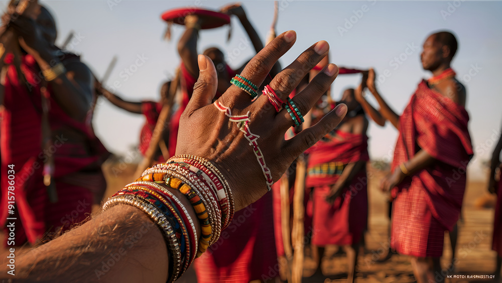 Foto de Maasai Tribe Hand Detail: Capturing the Rich Culture and ...