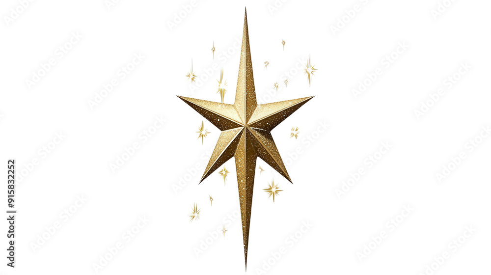 gold star burst, isolated on transparent background, png Stock ...