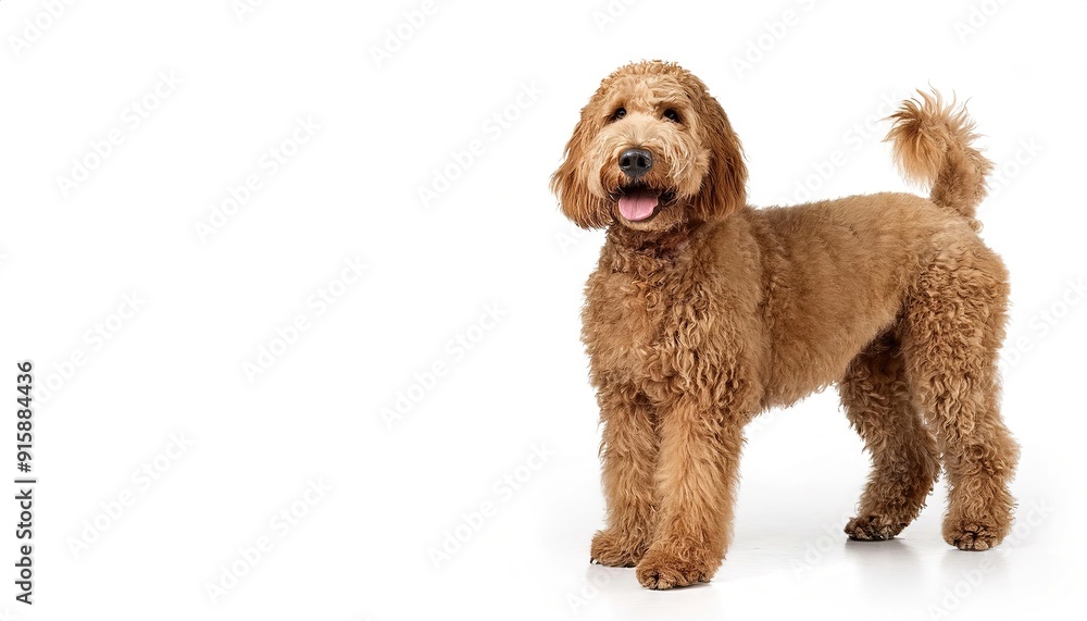 goldendoodle dog - Canis lupus familiaris - popular family dog, great ...