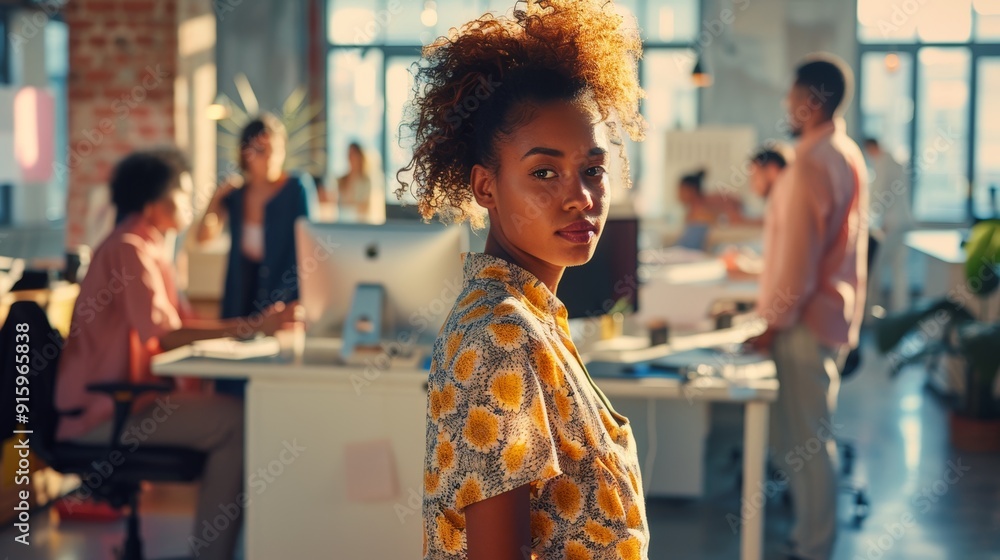 Leader and visionary black lady with arms crossed for corporate ...