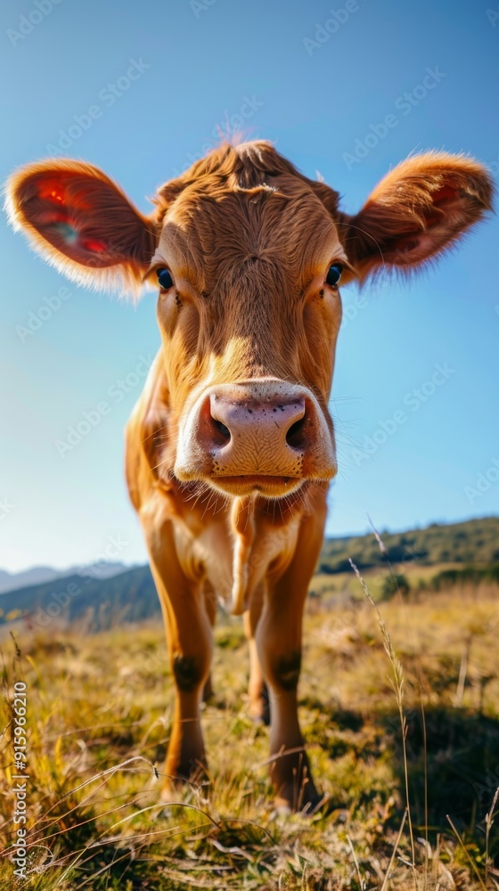 Sunlight, agricultural, cow, rural, mountains, meadow, sustainable ...