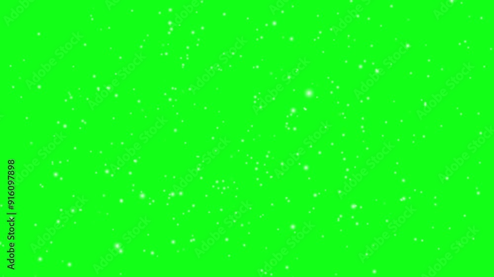 Snow falling on green screen background, Snowfall start falling ...