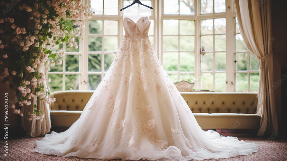 Wedding drees, bridal gown style and bespoke fashion, full-legth white ...