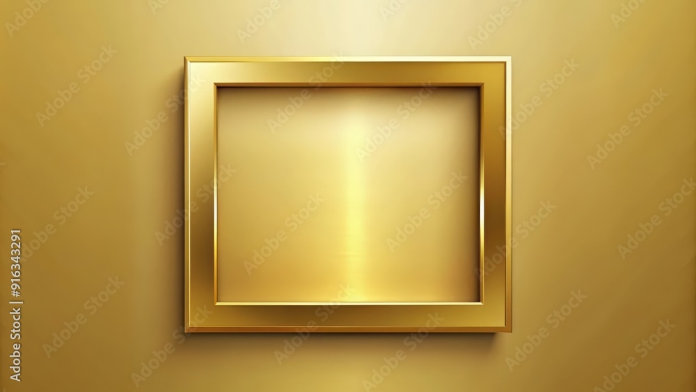 Gold square with a background, gold, square,background, shiny, metallic ...