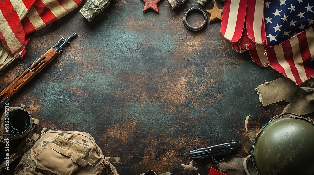 Patriotic Remembrance: A solemn and evocative backdrop for Memorial Day ...