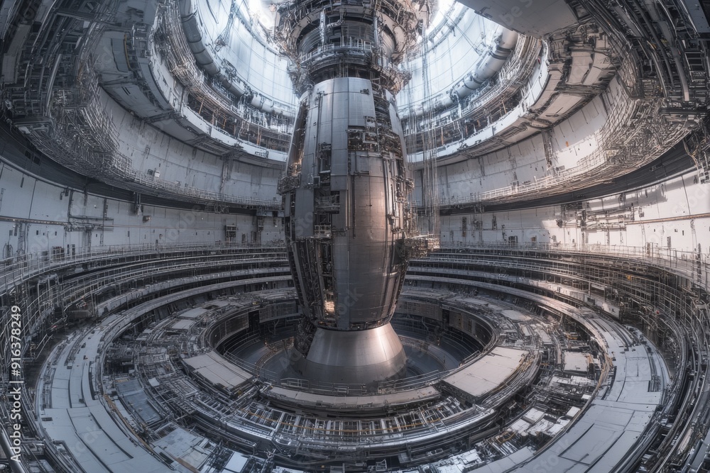 Detailed view of the International Thermonuclear Experimental Reactor ...