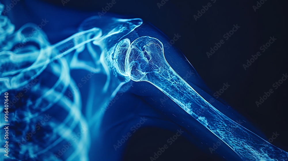 High-resolution X-ray of a dislocated shoulder in a lateral position ...