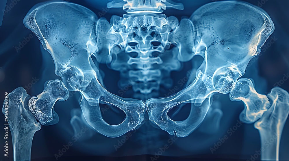 Pediatric pelvic X-ray showing clear fractures and bone alignment ...
