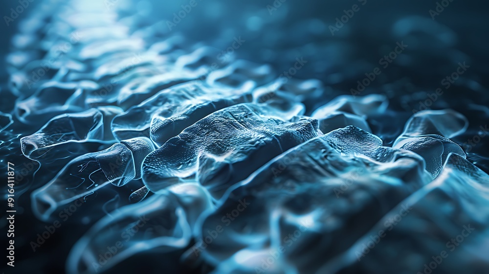 A high-definition X-ray image of the spine in a standing position ...