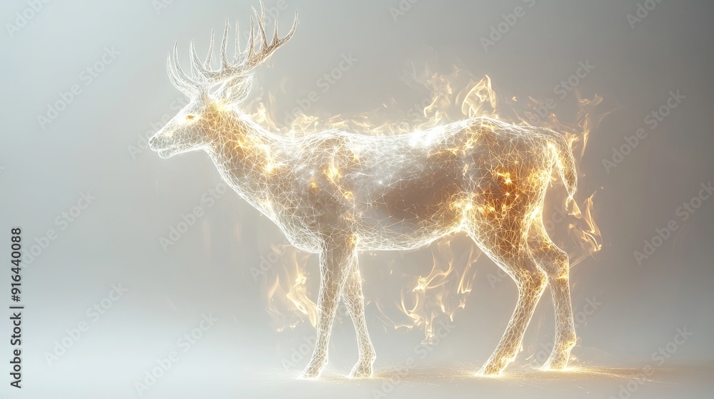 Ethereal fantasy spirit guide with intricate mystical markings, blender ...