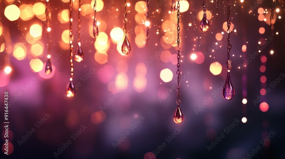 A dazzling display of glittering lights and shimmering elements on a ...