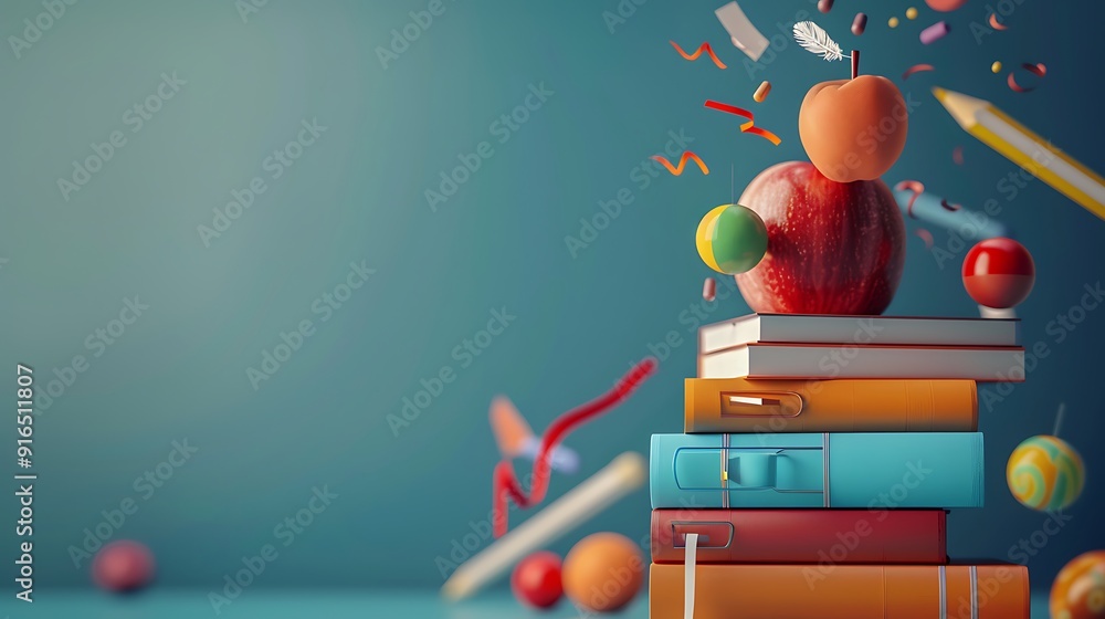 High-definition image of Back to school education background with ...