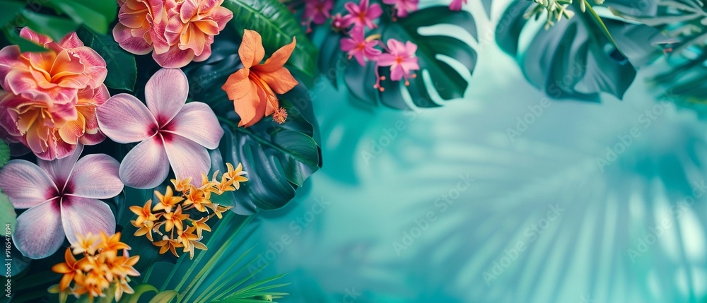 Bird s eye view of a flourishing garden with vibrant flowers and lush ...