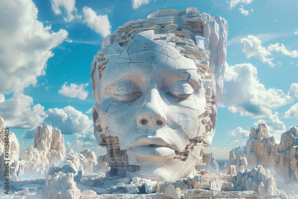 Realistic 3D photo of a past memory with imaginative magical elements ...