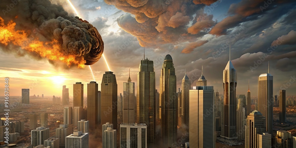 natural disaster, comet, meteorite, impact, apocalypse, twilight ...