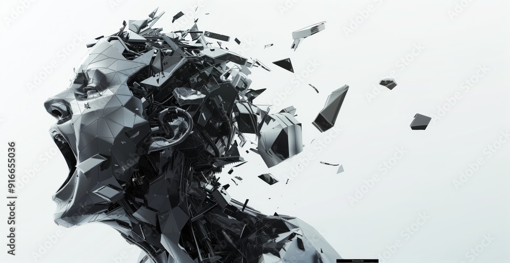 Abstract spiritual illustration of the awakening and enlightenment of ...