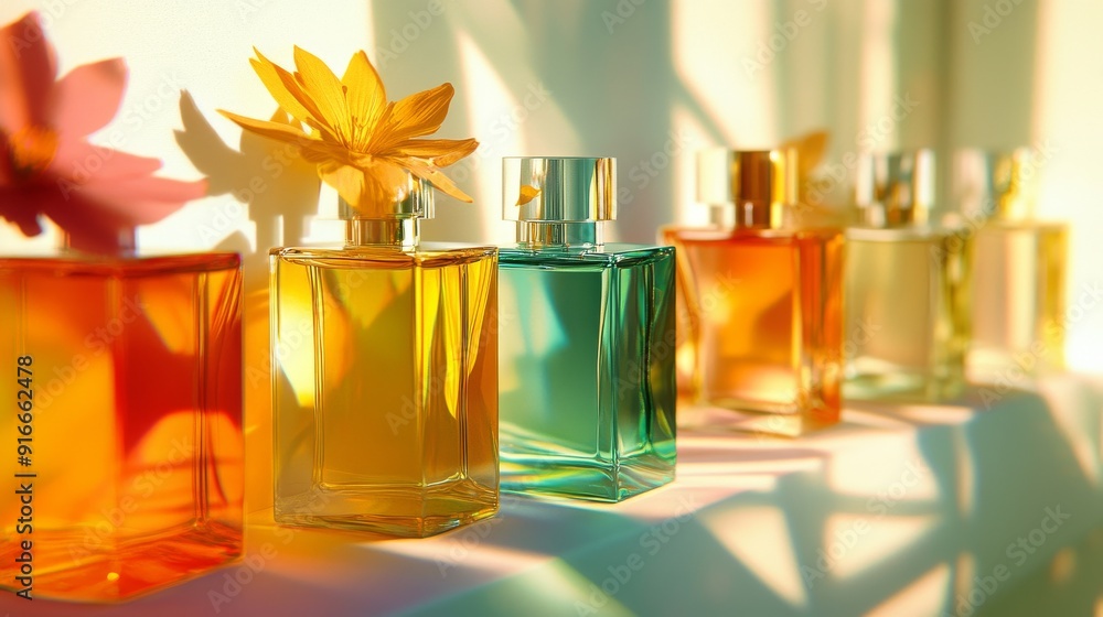 Please represent the fragrance notes as an abstract color gradient ...