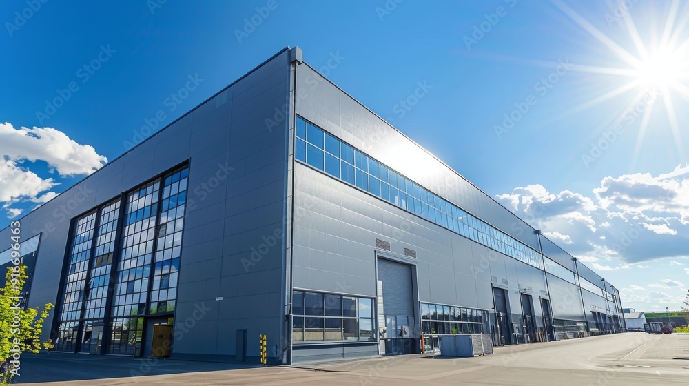 modern warehouse building , logistics warehouse structure , warehouse ...