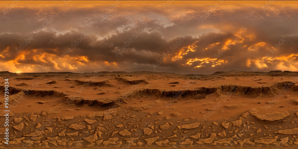 HDRI Mars Equirectangular Panorama 14 Stock Illustration | Adobe Stock
