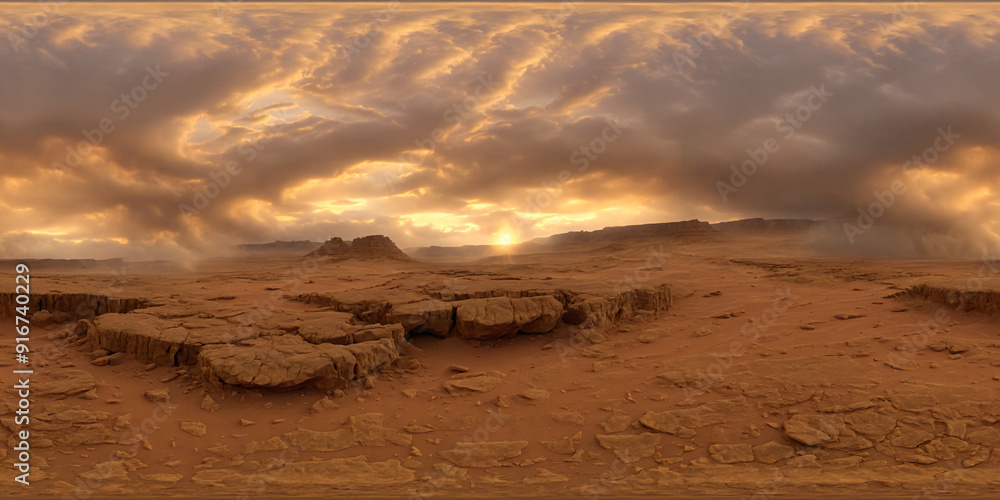 HDRI Mars Equirectangular Panorama 4 Stock Illustration | Adobe Stock
