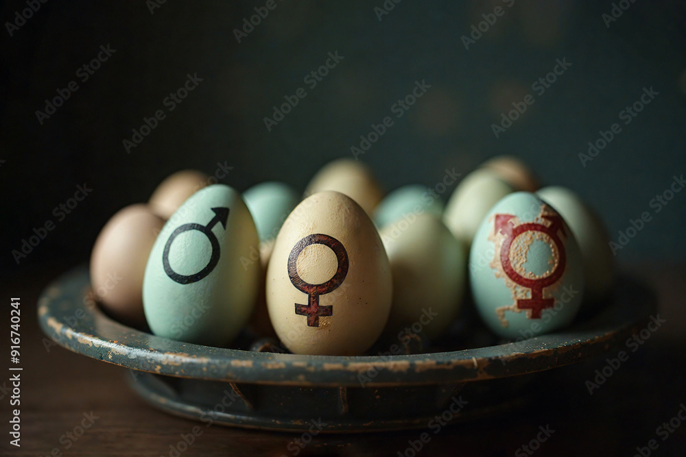 Gender symbols of cis-female, cis-male and transgenderism on some ...