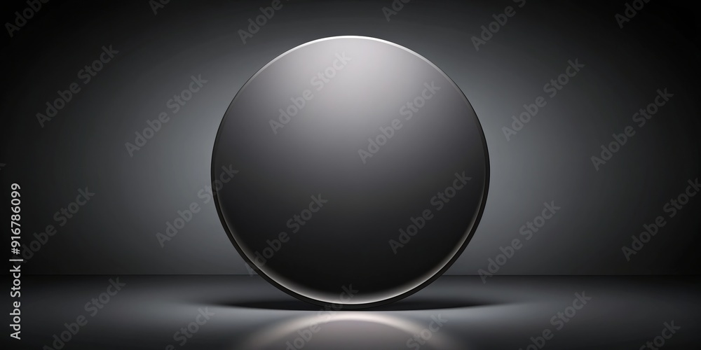 Sleek, modern studio background featuring a dark grey gradient circle ...