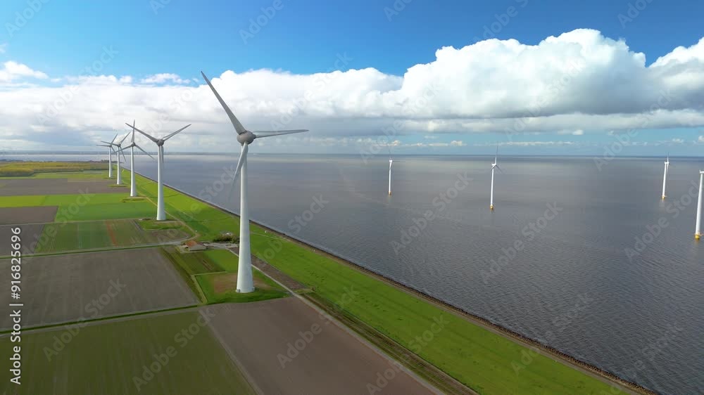 Explore the stunning windmill turbines in the Netherlands, symbolizing ...