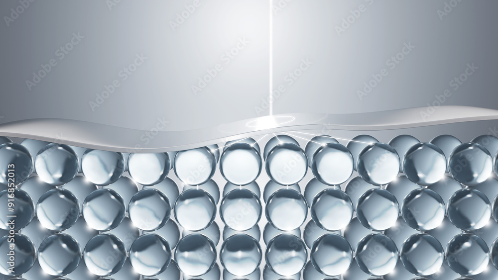 Laser Shot Through Skin Cell Layer, Skin And Facial Treatment, Skin ...