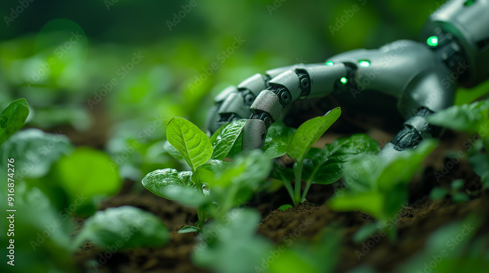 Artificial intelligence. Smart robotics analysis leaf and foliar ...