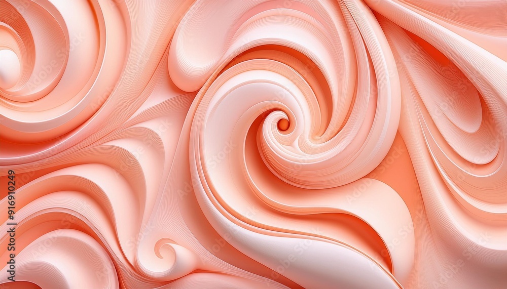 pantone 2024 peach fuzz color of the year header abstract swirls in ...