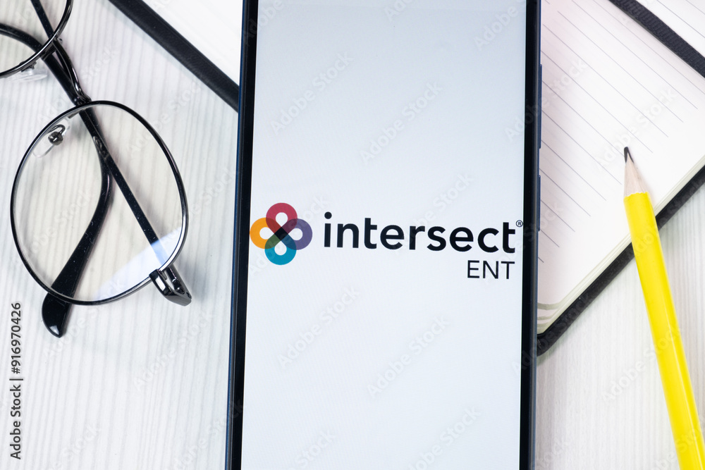New York, USA - 1 August 2024: Intersect ENT Logo on Phone Screen ...