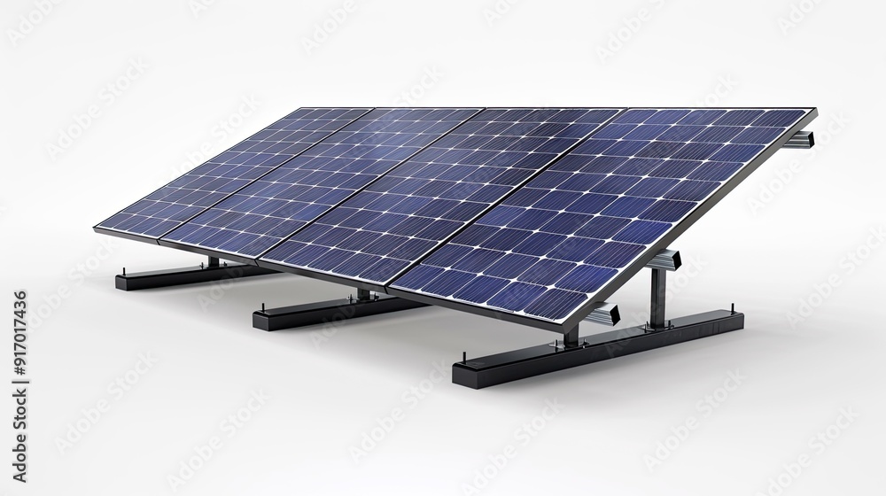 solar panels, artistic but realistic product view, no homes, just to be ...