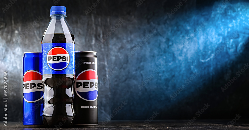 Pepsi, soft drink produced and manufactured by PepsiCo Stock Photo ...