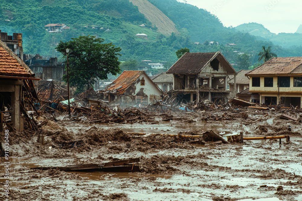 Devastating flood leaves homes decimated, mud covering every surface ...