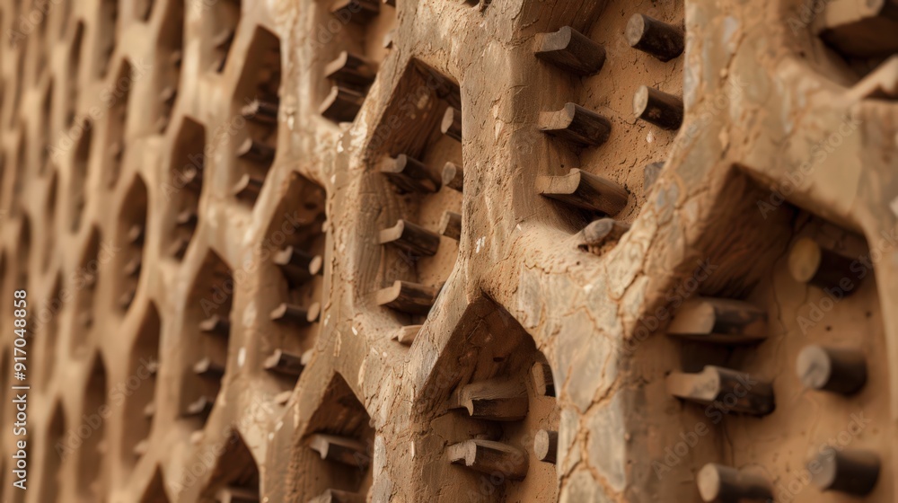 adobe bricks, capturing the texture and craftsmanship that define this ...