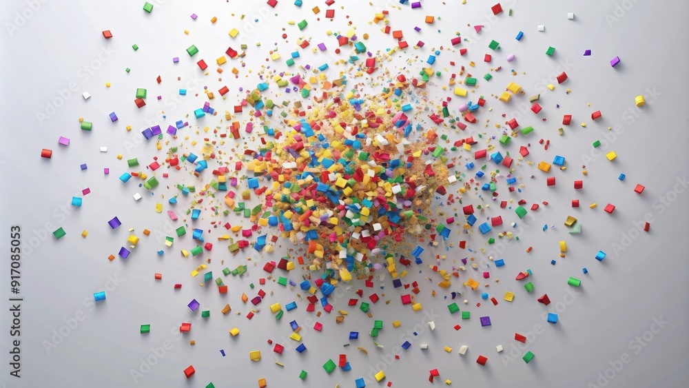 Minimalist confetti burst symbolizing successful corporate event ...