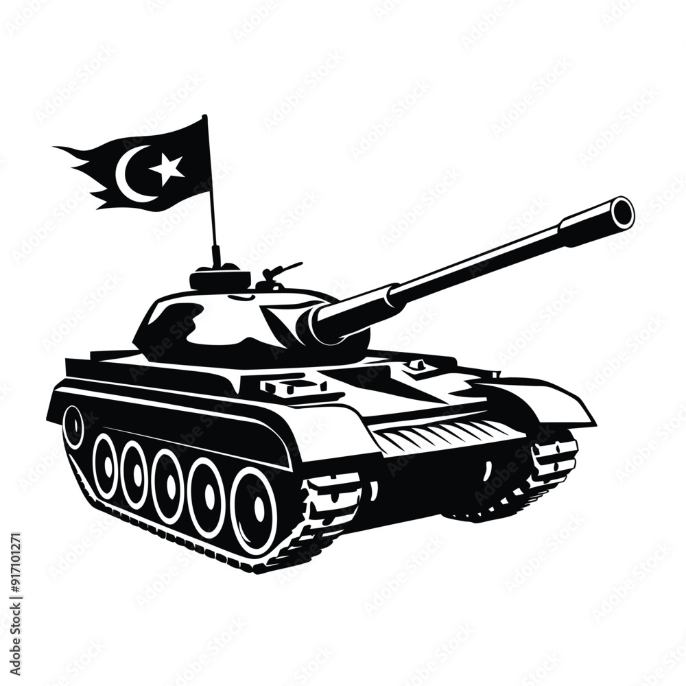 Military tank Mascot Logo Design with Modern illustration Concept Style ...