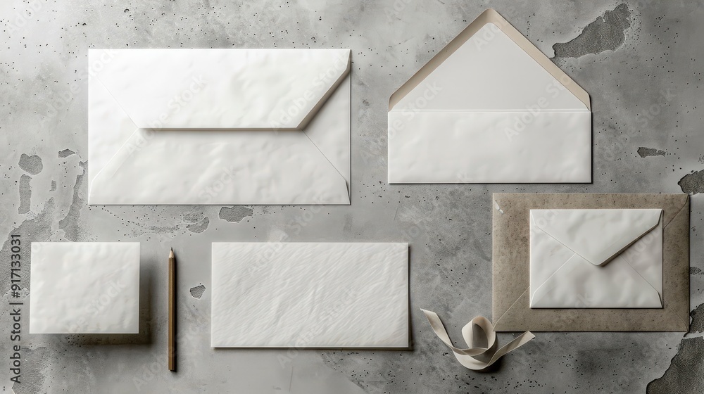 Design a set of stationery with elegant paper textures. How do the ...