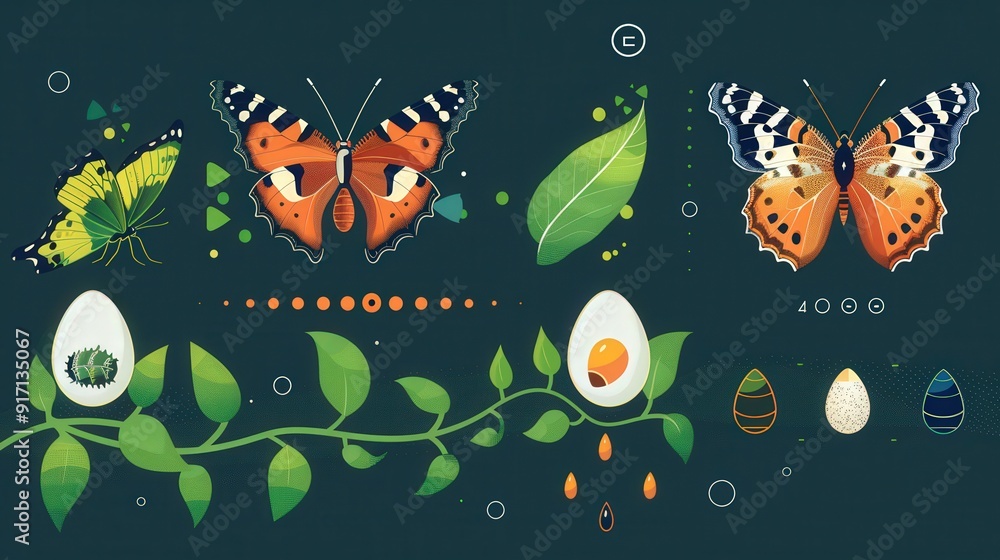 Design an infographic that explains the life cycle of a butterfly. How ...