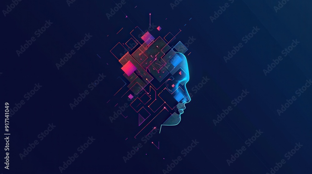 Imagine a logo for a tech startup focused on artificial intelligence ...