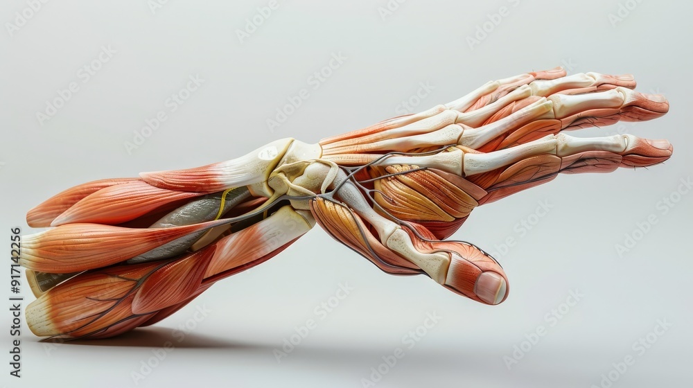 Imagine a scientific article exploring the anatomy of the hand and its ...