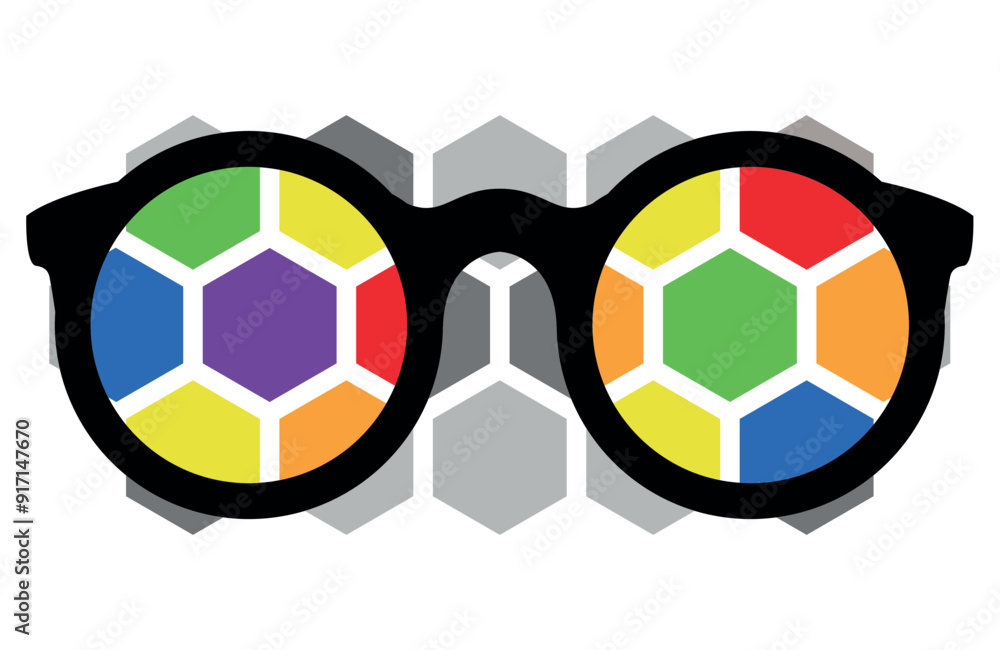 Poster glasses that help to see the colors for color blindness – Wall ...