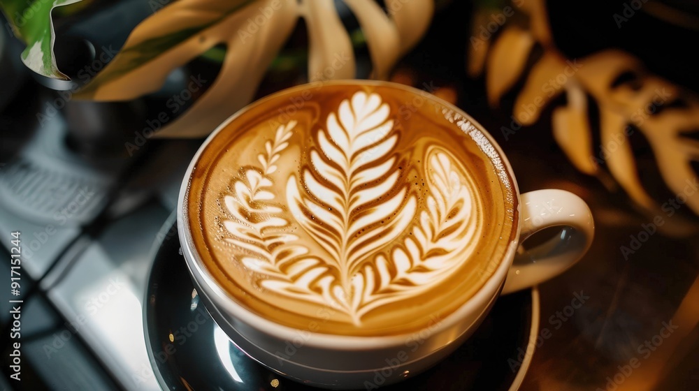 Latte art is a popular trend in coffee shops. Describe your favorite ...