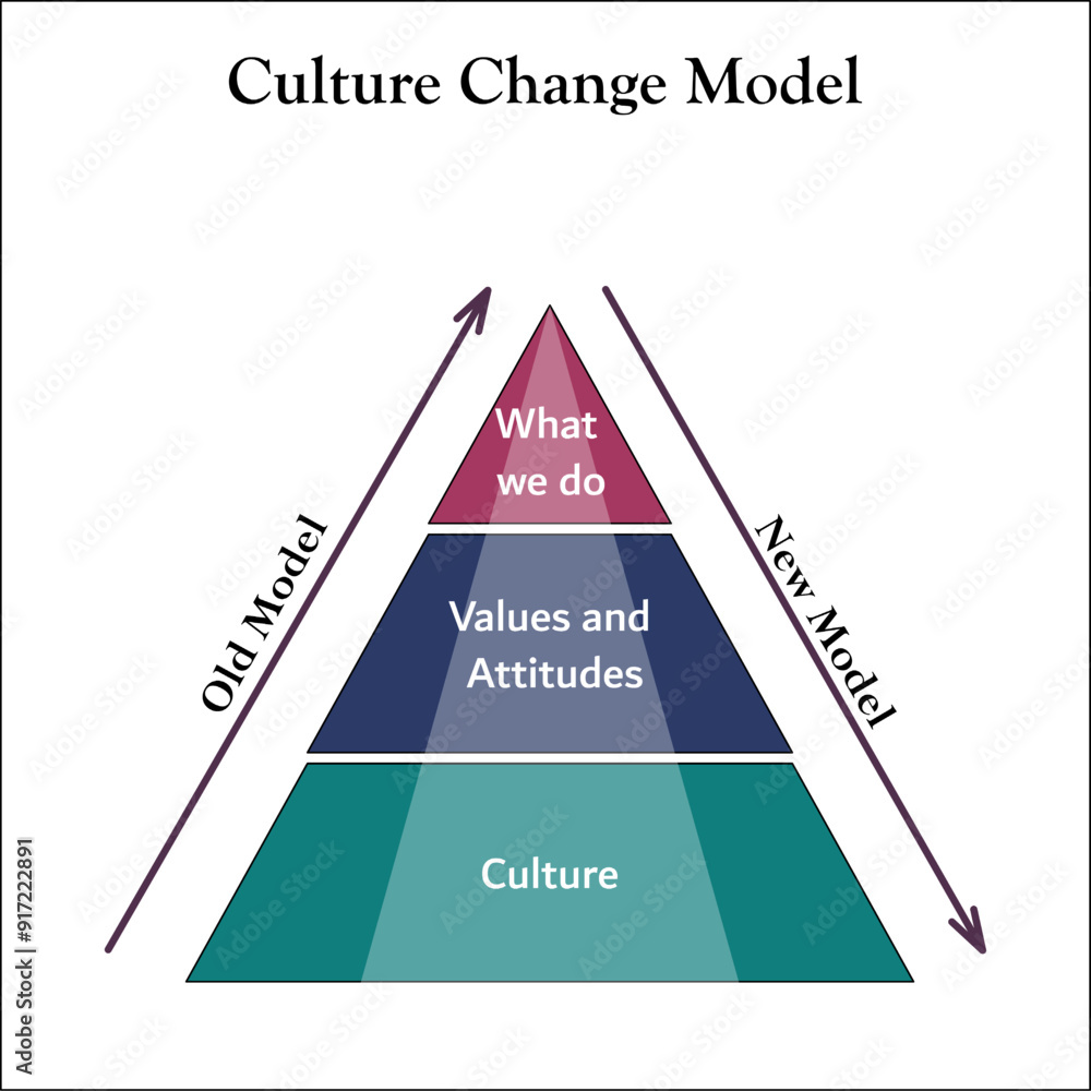 Culture change model - What we do, Values and attitudes, culture ...