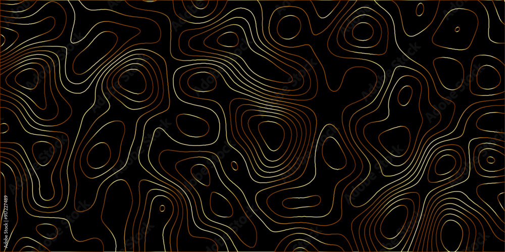 Topographic canyon geometric map relief texture with curved layers and ...