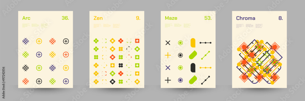 Comprehensive Set of Geometric Patterns: Ideal for Designers, Featuring ...